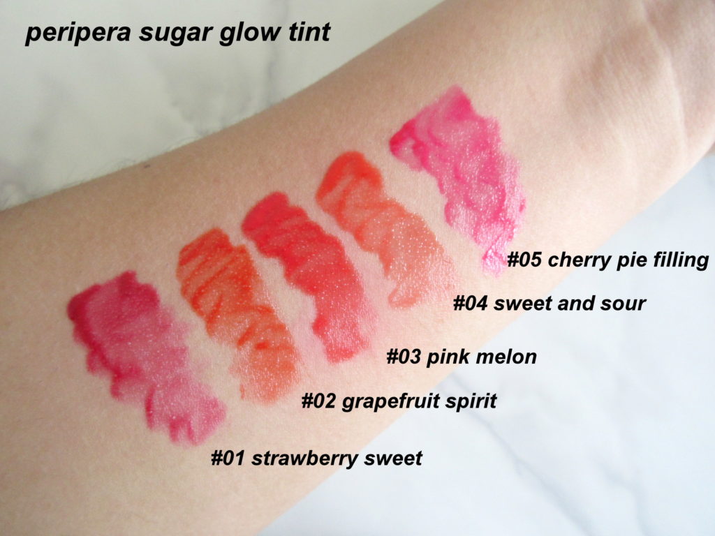 Quickie Update: More Peripera Sugar Glow Tints. | Midori Kitty Kitty!